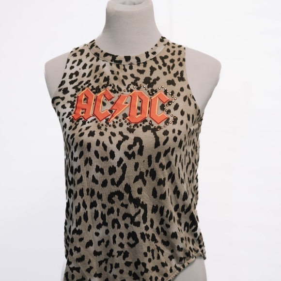 Free People | Tops | Acdc Cheetah Tank | Poshmark
